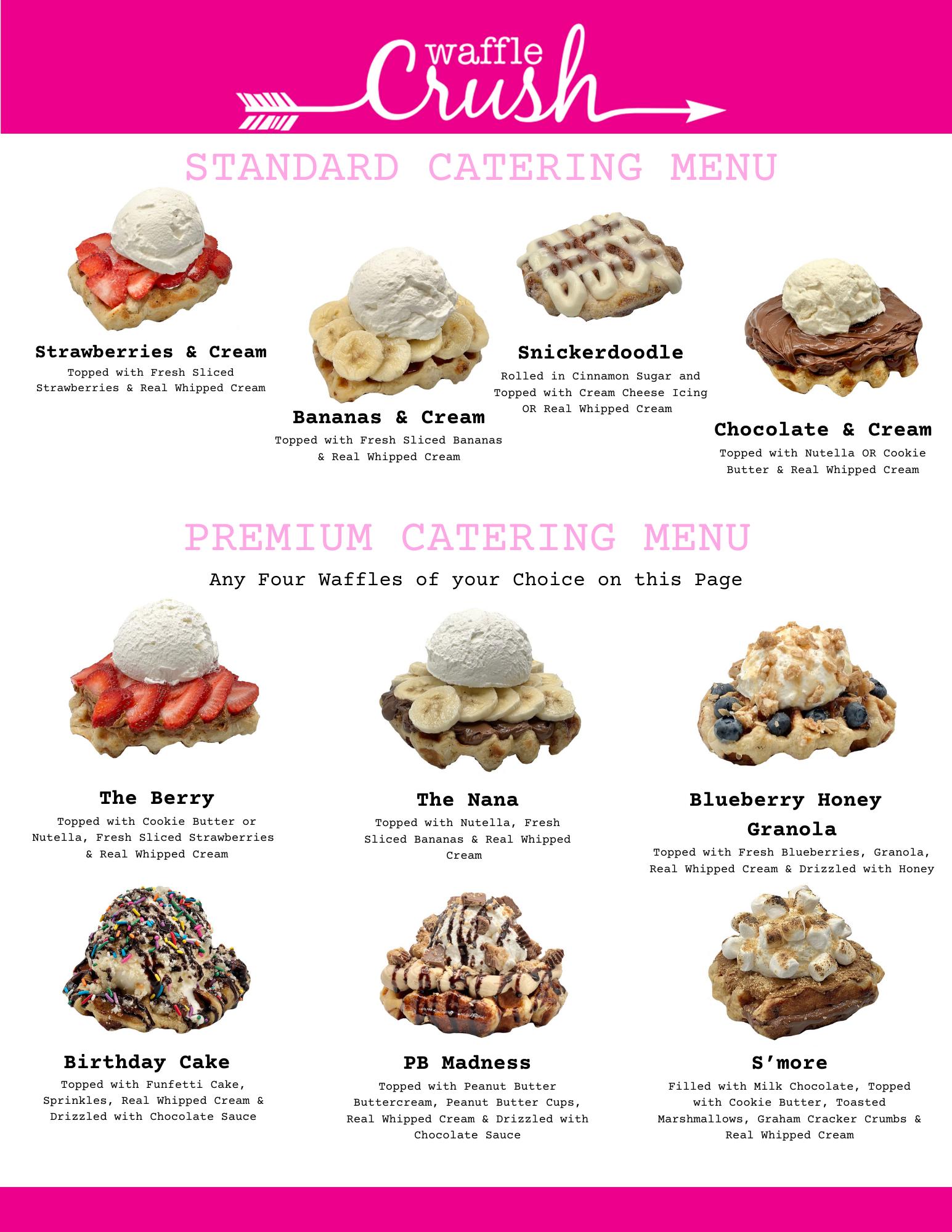 Menus – Waffle Crush